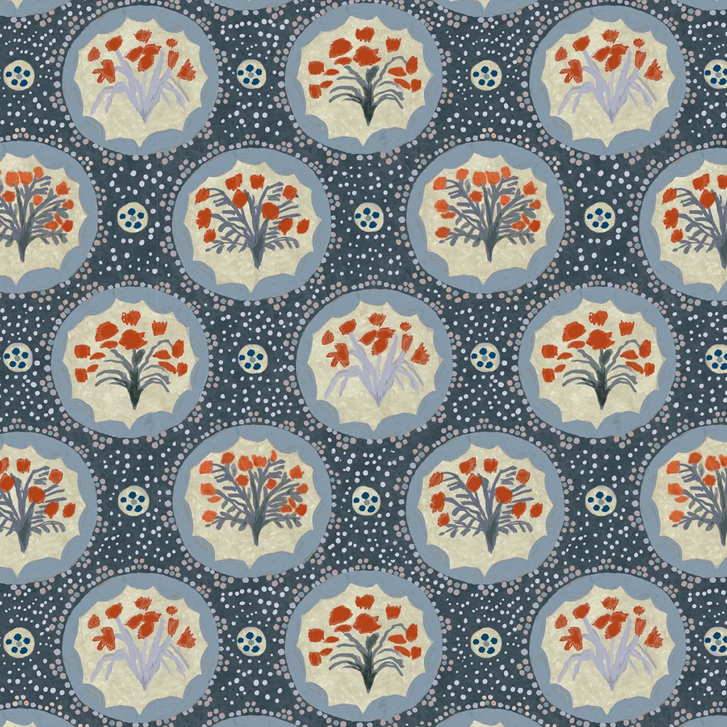 Monica Bluebird Fabric – Fritz Porter