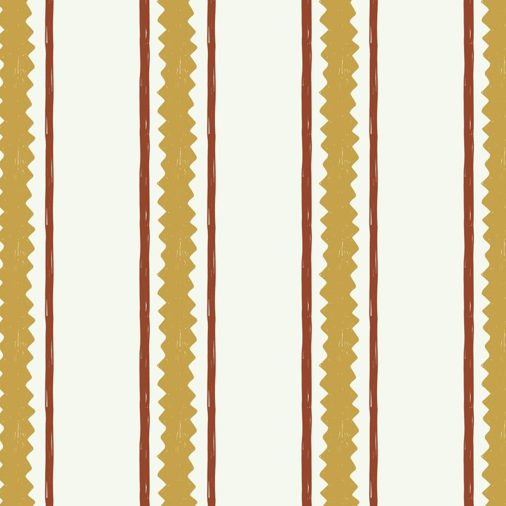 Zig Zag in Mustard Wallpaper – Fritz Porter