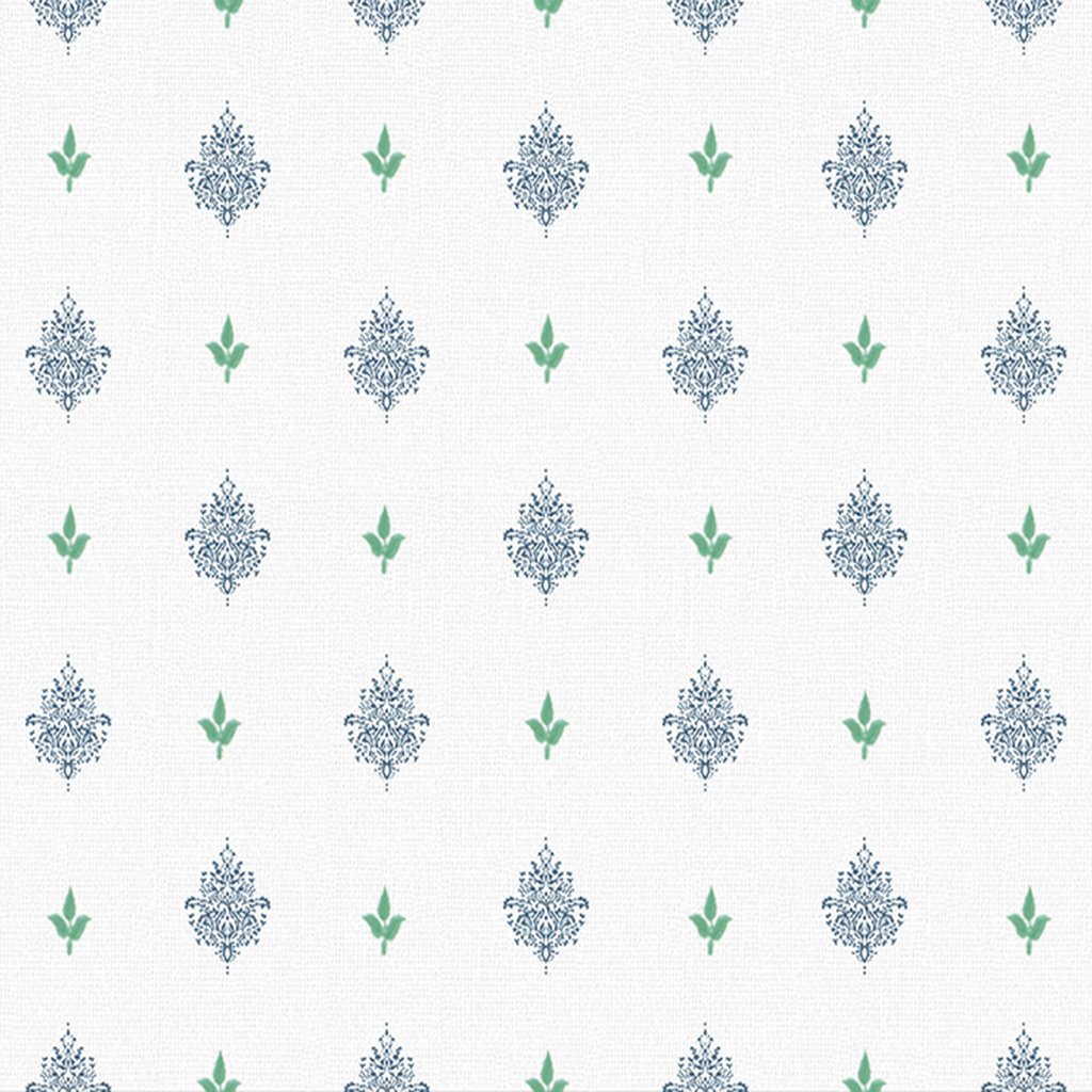 Kousa with Hand Embroidery Bijou Blue Fabric – Fritz Porter
