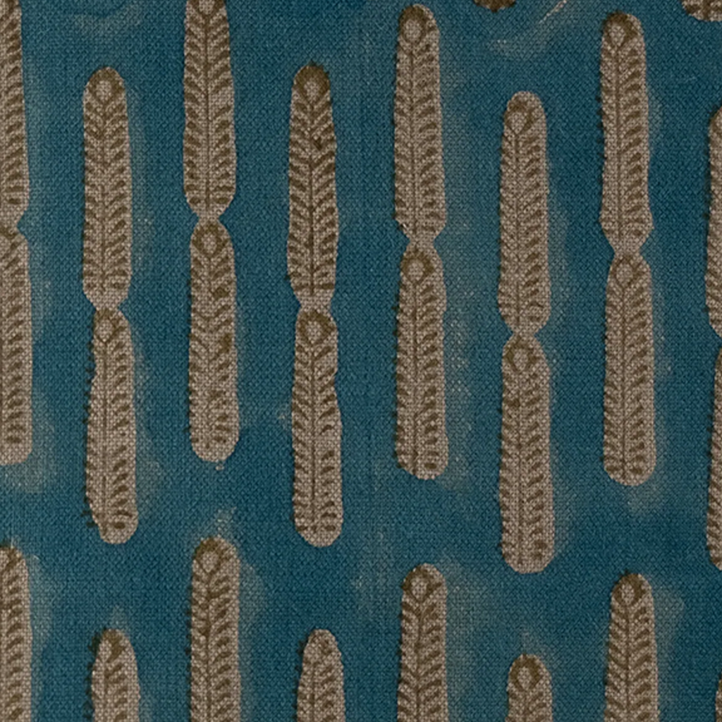 Savannah Blue Tan Fabric – Fritz Porter