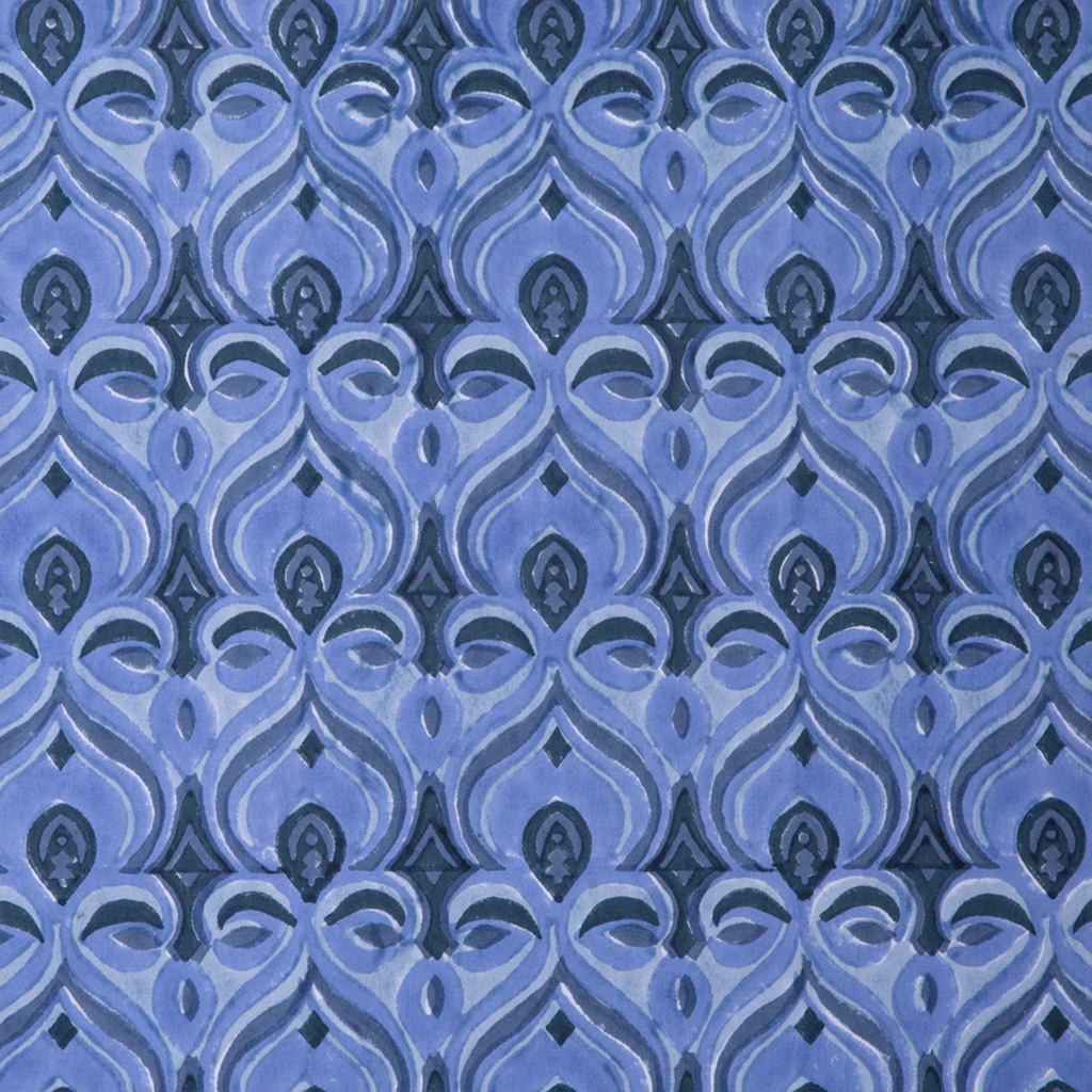Khiva French Blue Fabric – Fritz Porter