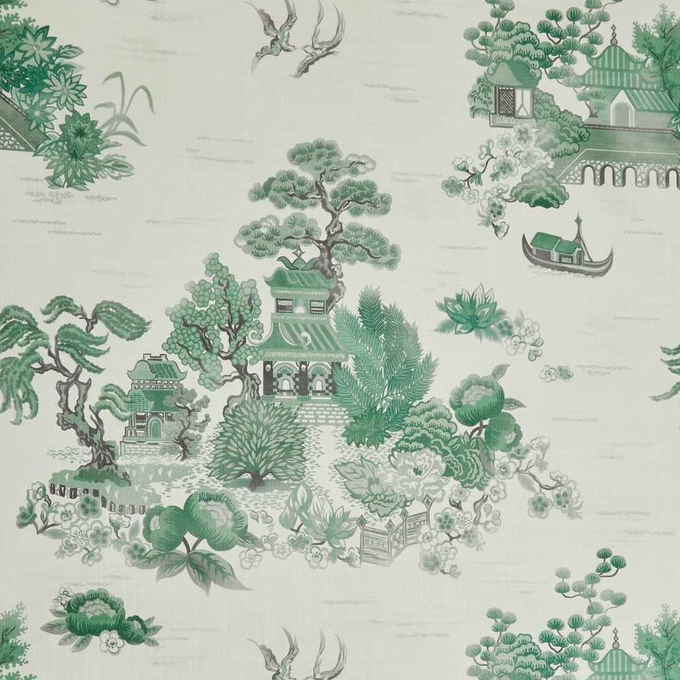 Floating Palace Jade Wallpaper – Fritz Porter