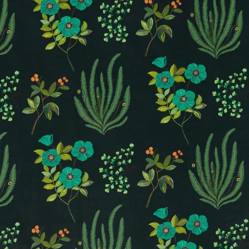 Botanical Flora Jade Fabric – Fritz Porter