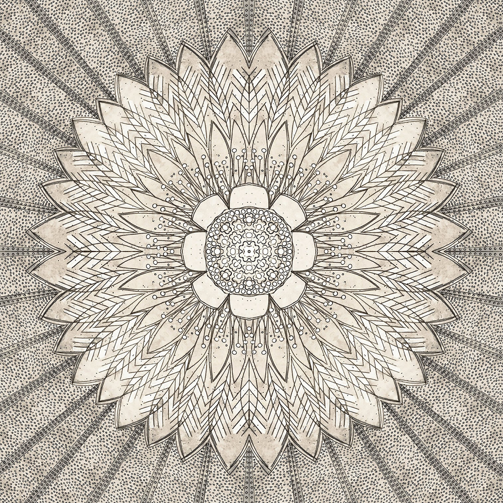 Sunflower Radiance Natural Wallpaper – Fritz Porter