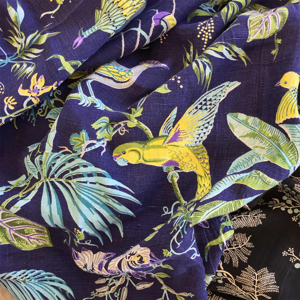 Paradise Ultramarine Fabric – Fritz Porter