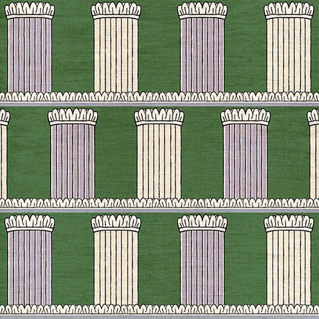 Pillars Fabric in Green – Fritz Porter