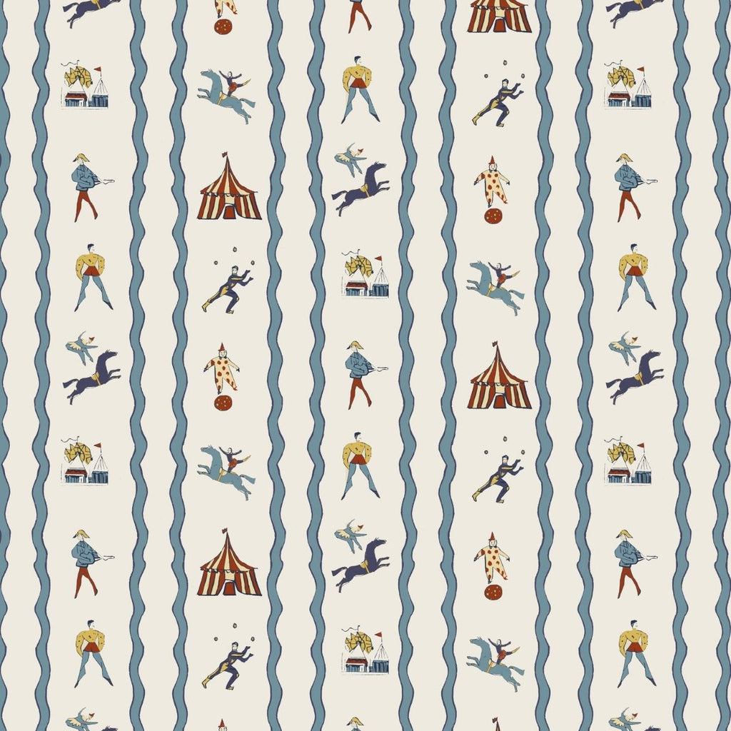 Run Away to the Circus in Blue Wallpaper – Fritz Porter