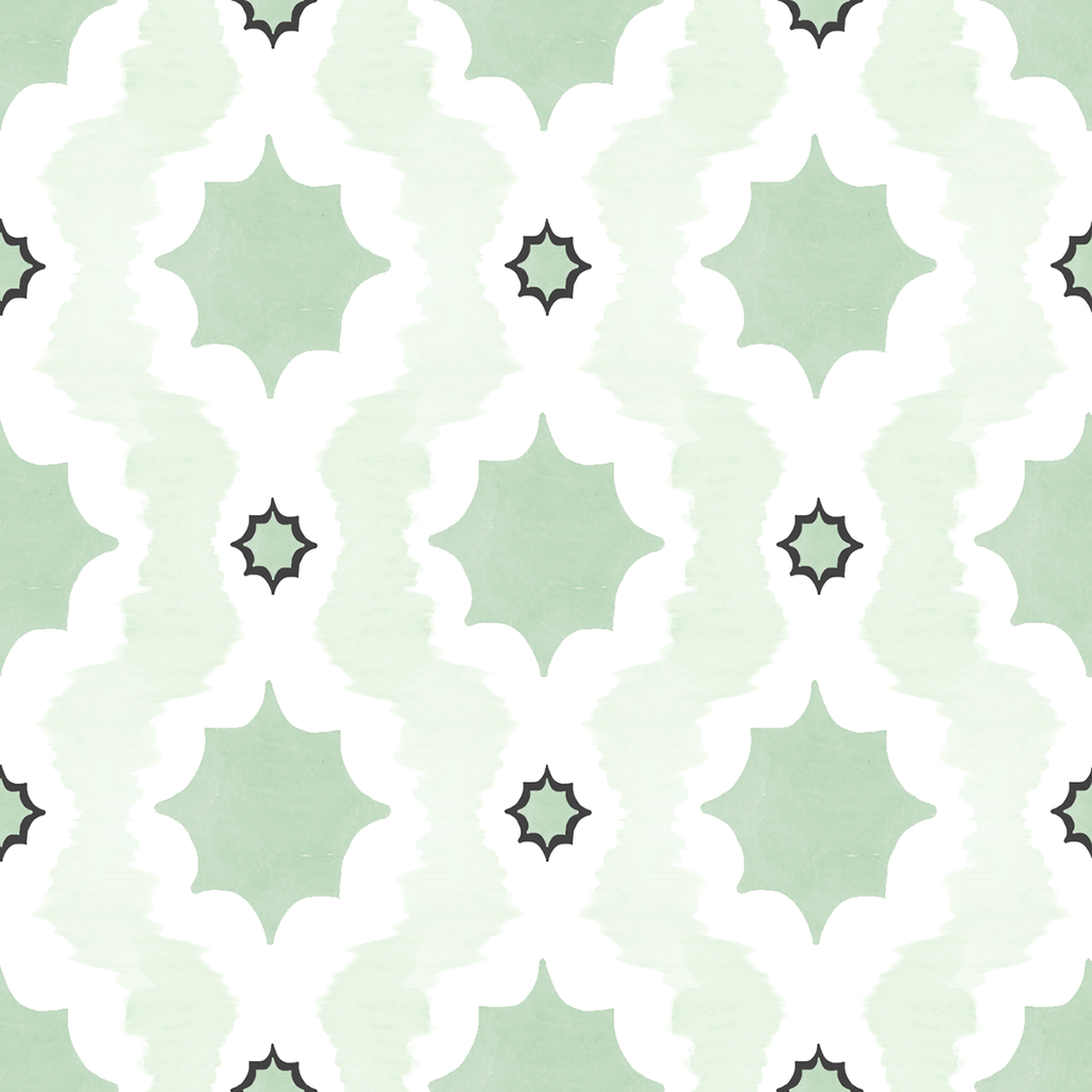 Stars & Stripes Messel Green Wallpaper – Fritz Porter