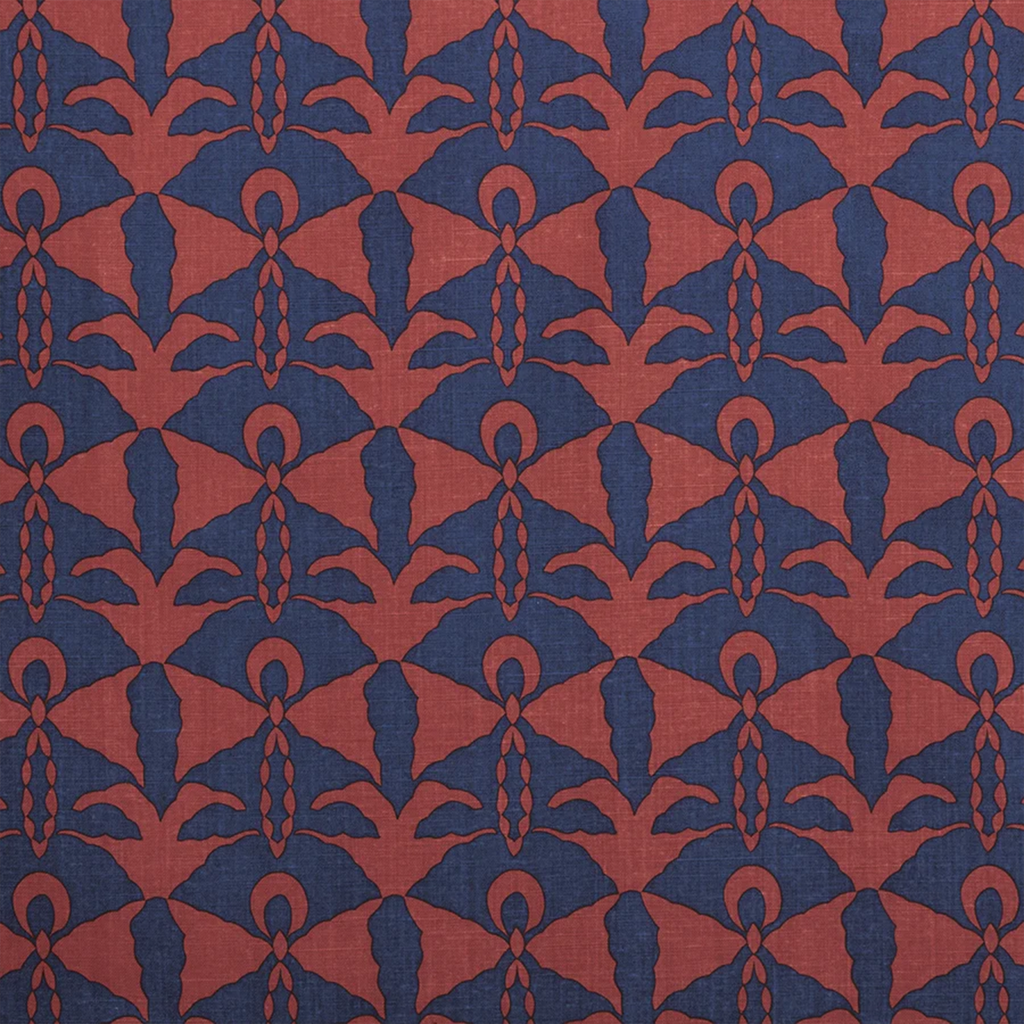 Capri Tomato Cobalt Fabric – Fritz Porter