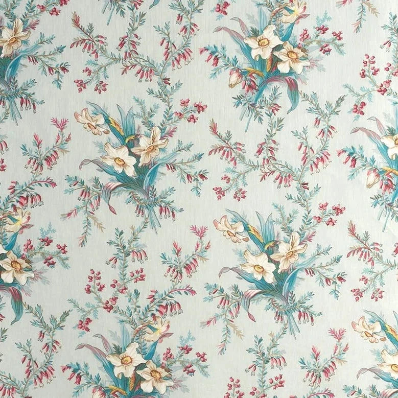 Bowness Duck Egg Raspberry Fabric – Fritz Porter