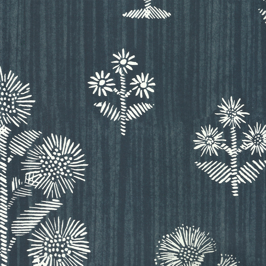 Harwick Botanical Navy Typell Nolar Wallpaper – Fritz Porter