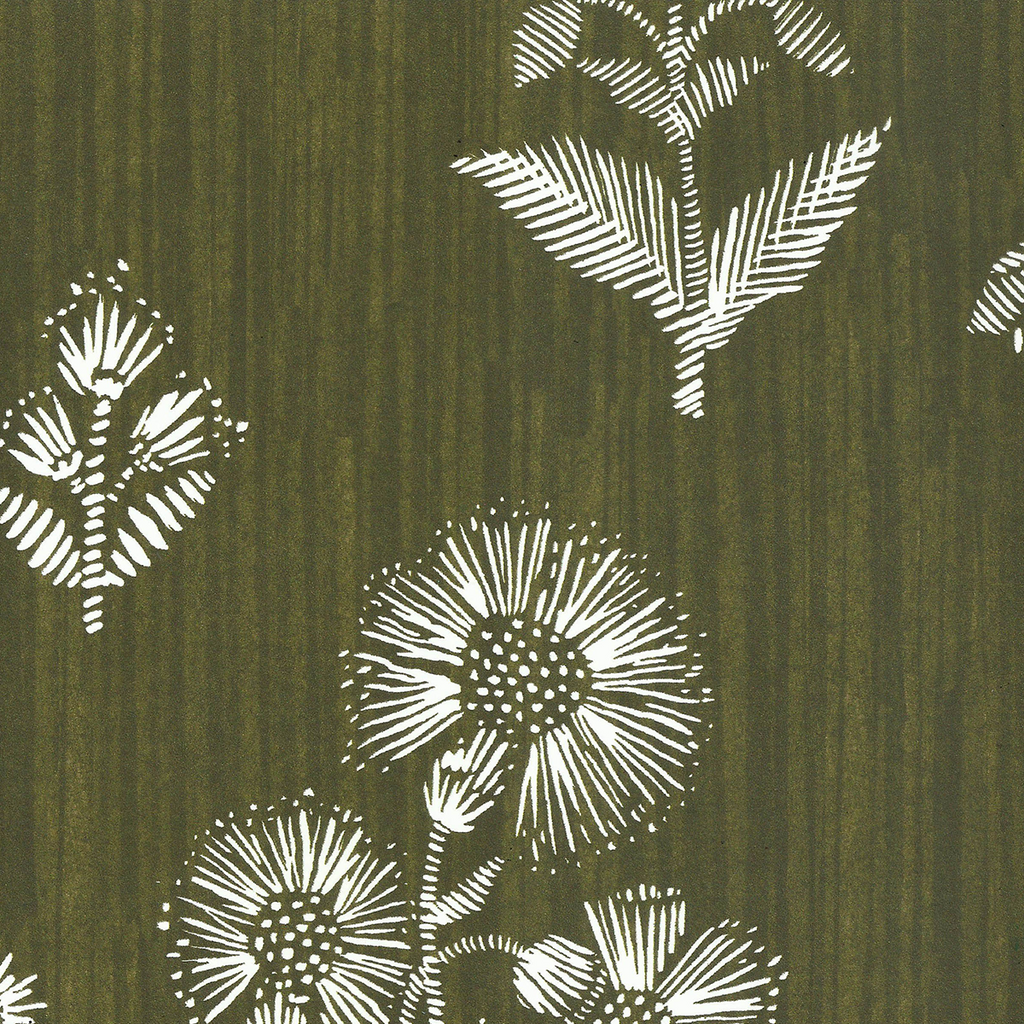 Harwick Botanical Olive Typell Nolar Wallpaper – Fritz Porter