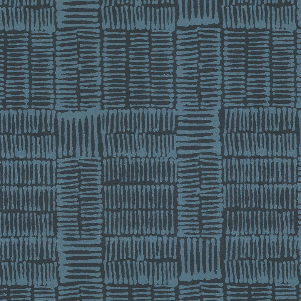 Hash Dark Navy Typell Nolar Wallpaper – Fritz Porter
