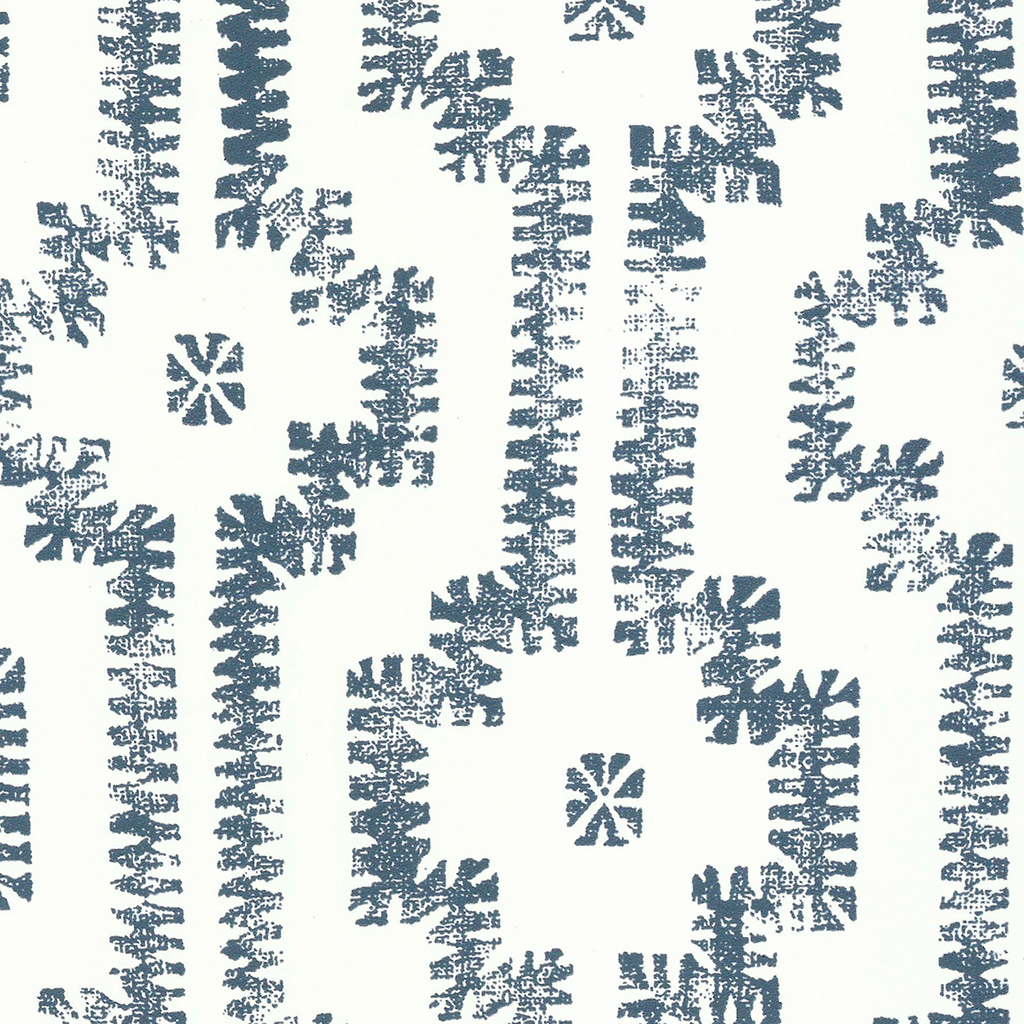 Shipibo Navy Typell Nolar Wallpaper – Fritz Porter